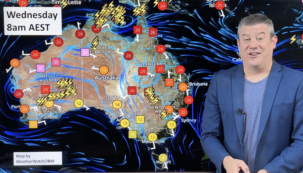 VIDEO: Aussie 7 Day: Wet in the east again, scorching hot in the west | WeatherWatch - New ...